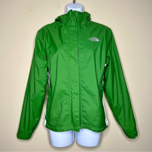 The North Face | Jackets & Coats | The North Face Green Hyvent Rain Jacket With Hood Sz S | Poshmark